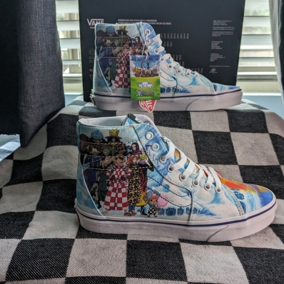 Vans | Shoes | Vans Sk8 Hi X One Piece Men 7 Punk Hazard Multicolor ...